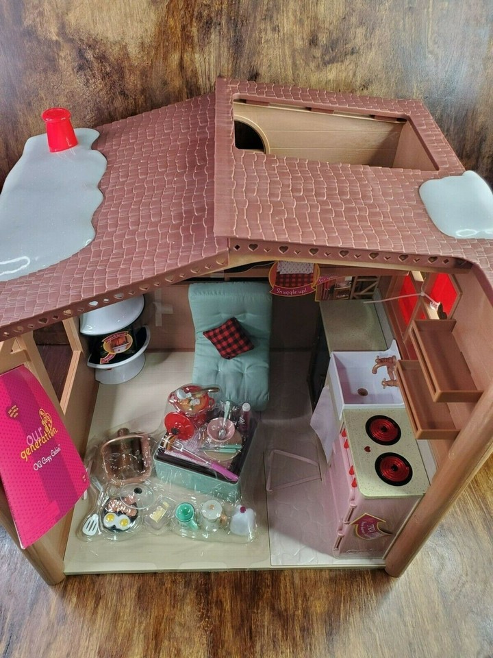 Our Generation Cozy Cabin Dollhouse Playset for 18" Dolls | eBay
