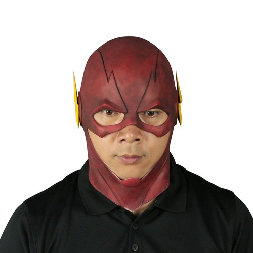 The Flash Mask Allen Cosplay Helmet Halloween Full Face Latex Mask ...