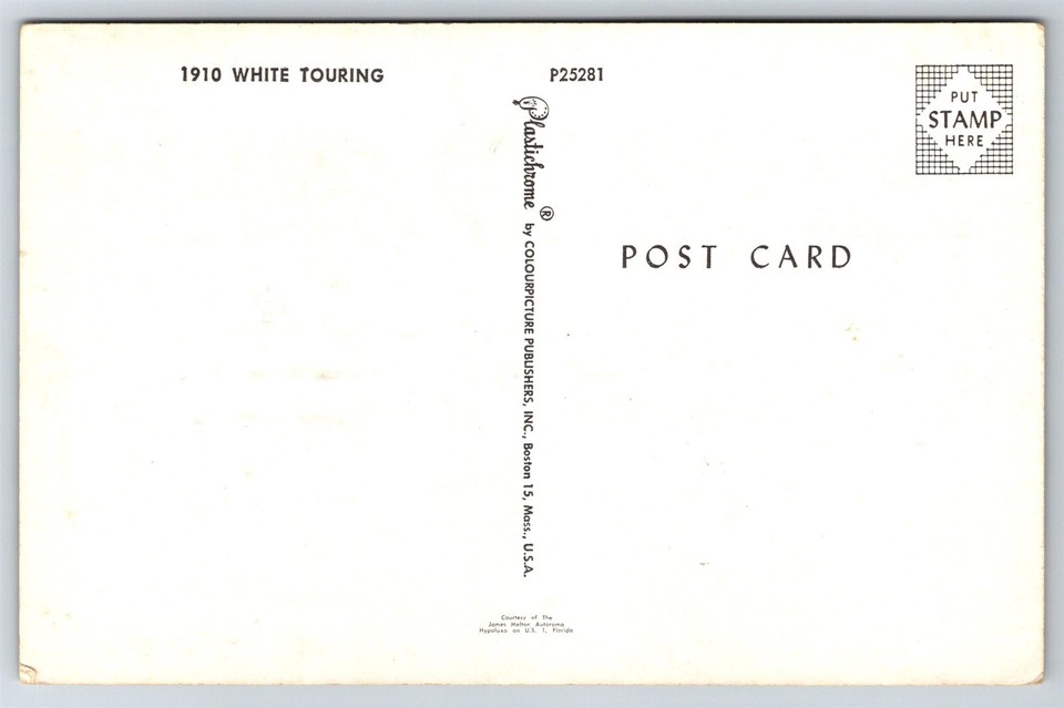 1910 White Touring James Melton Autorama Florida Postcard L23 | eBay