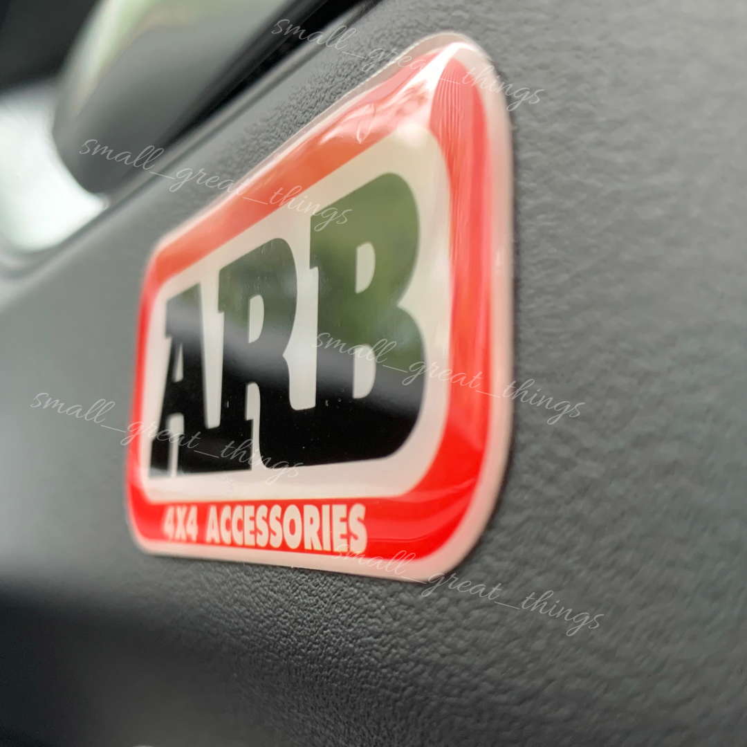 ARB Domed Decal Sticker Badge Bubble Resin 95x45mm Deluxe Bull Bar ...