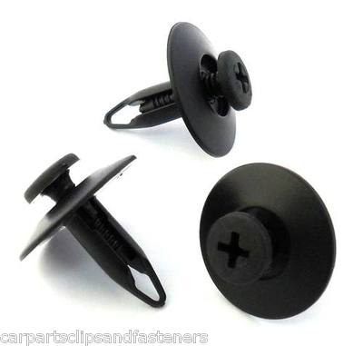 5 Bumper wheelarch engine underbody plastic trim clip 6.5mm VW Ford ...