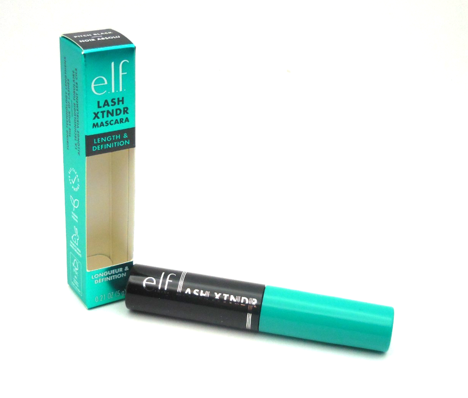 Elf Cosmetics Lash Xtndr Mascara in PITCH BLACK 0.21 Oz TRAVEL SIZE IN ...