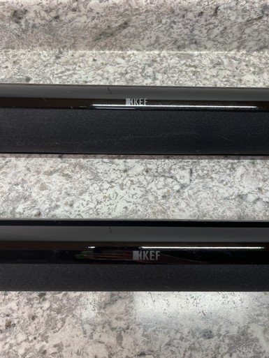 KEF HTF7003 Front Speakers | Passive 3-Channel Soundbar | High-Gloss ...