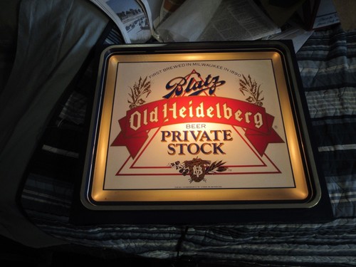 Blatz beer sign Old Heidelberg Tavern bar sign Light up man cave rec ...