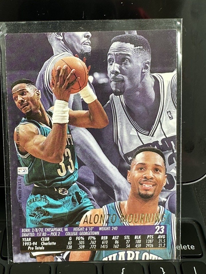 1993-94 Fleer Ultra - #23 Alonzo Mourning Charlotte Hornets | eBay