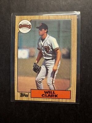 1987 Topps Baseball Card Will Clark Rookie San Francisco Giants #420 | eBay