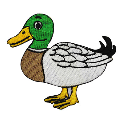 Colvert Canard Patch, Cartoons Patch Brodé Patchs Thermocollant 7x8 CM ...