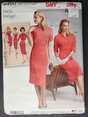 Simplicity 90th Anniversary 8460 Pattern 1950s Vintage Dress Jackets 6 ...