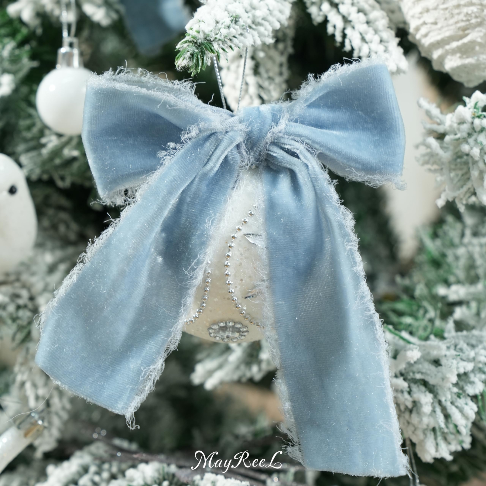 2 Inch Dusty Blue Velvet Ribbon Hand Torn Slate Blue Silk Frayed Edge ...