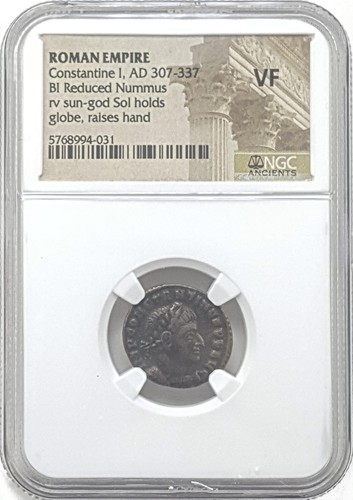 Roman Coin of Constantine I, the Great (AD 272-337) Sol Invictus NGC ...