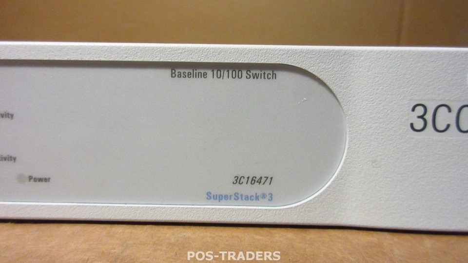 3com 2024 3C16471 Baseline Switch 24x Port 10/100Mbps Fast Ethernet NETZWERK | eBay