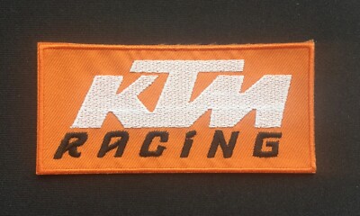 KTM motocross dirt bike off road scrambler sports racing sew iron on ...