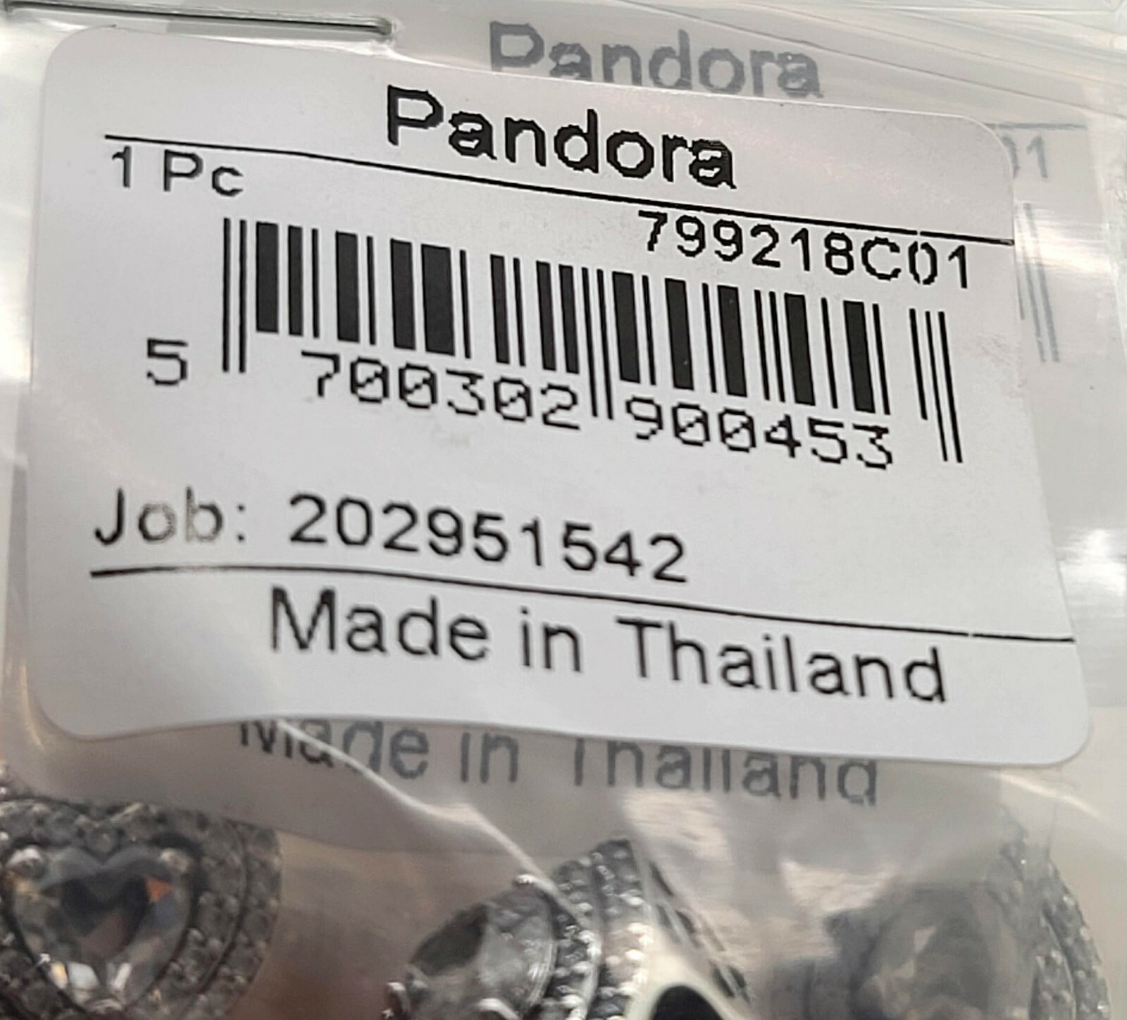 New 100% Authentic PANDORA 925 Sparkling Crystal Leveled Hearts Charm ...