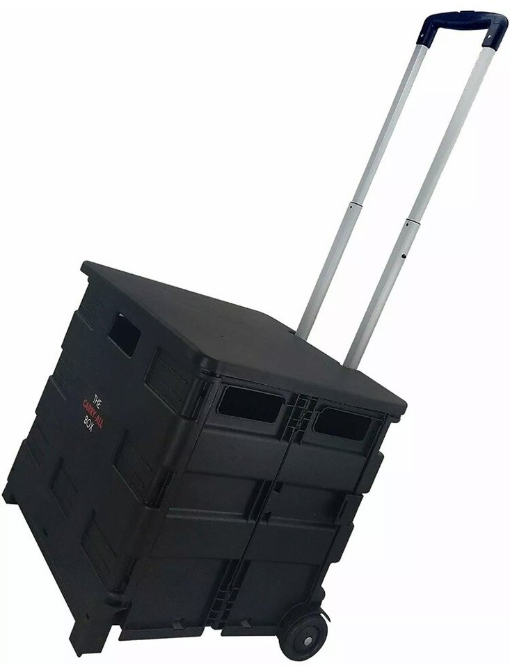 Elama Heavy-Duty Lightweight Easy Folding Rolling Roll Cart Carry All ...