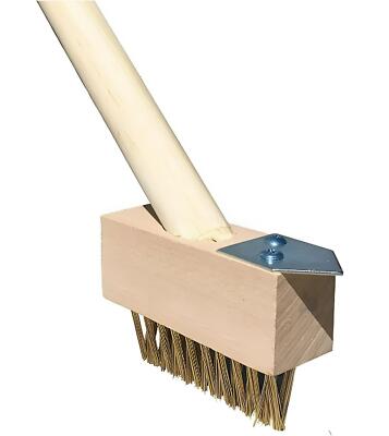 2 in1 BLOCK PAVING WEED WIRE BRUSH STEEL HOOK PATIO PAVING SCRAPER ...