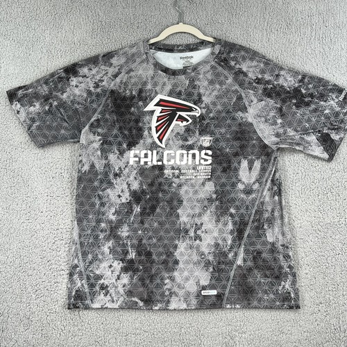 Atlanta Falcons Shirt Mens Large Reebok Speedwick Camo Pullover ...
