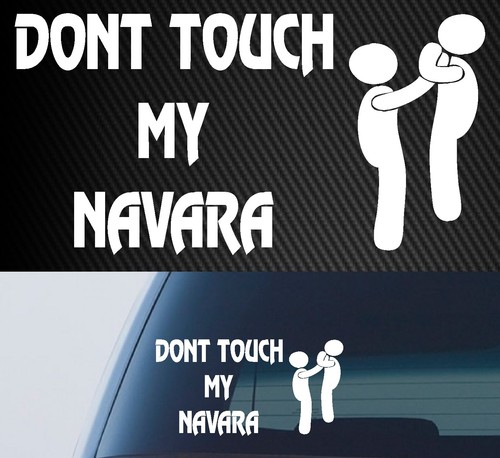 For NISSAN NAVARA d40 d22 np300 canopy duco glass funny DECAL | eBay