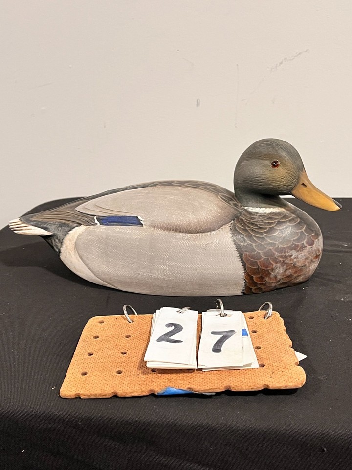 Vintage Ken Harris Wood Duck Decoy Mallard | eBay
