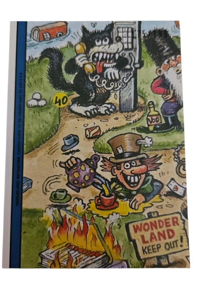 2022 Garbage Pail Kids Book Worms Disemboweled Diego Inkwell Black Card ...
