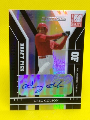 Greg Golson 2004 Elite Extra ROOKIE AUTOGRAPH #301 Philadelphia ...