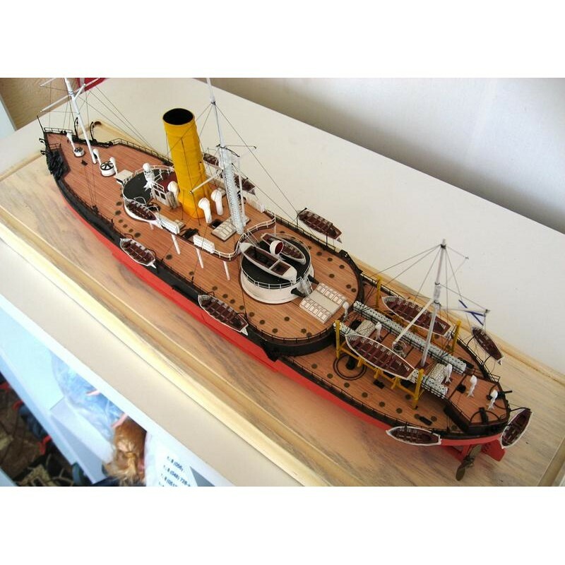 OREL 079 - 1/200 Armored ship Peter the Great, Russia, 1881, paper ...