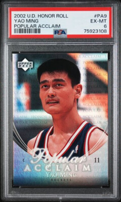 2002 Upper Deck Honor Roll Popular Acclaim PA9 Yao Ming PSA 6 | eBay