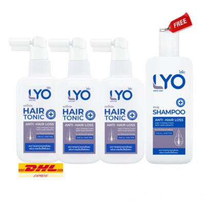 3X LYO Hair Tonic Herbal Extracts Anti Hair loss Growth Hair [ Free ...