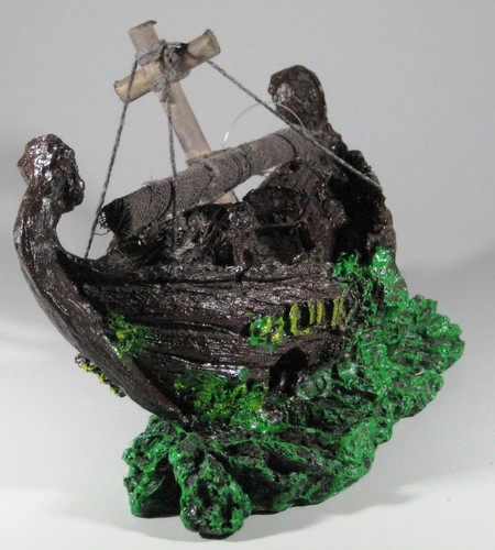 DETAILED VIKING LONGBOAT AQUARIUM FISH TANK ORNAMENT RO2282 | eBay UK