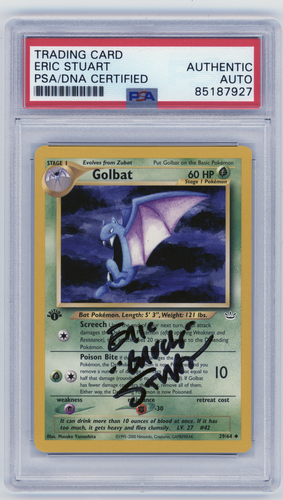 PSA Signed Eric Stuart Golbat Neo Revelation 29/64 Regular 1st Edition ...