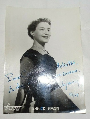Autographed Photograph Of Annick Simon | eBay UK
