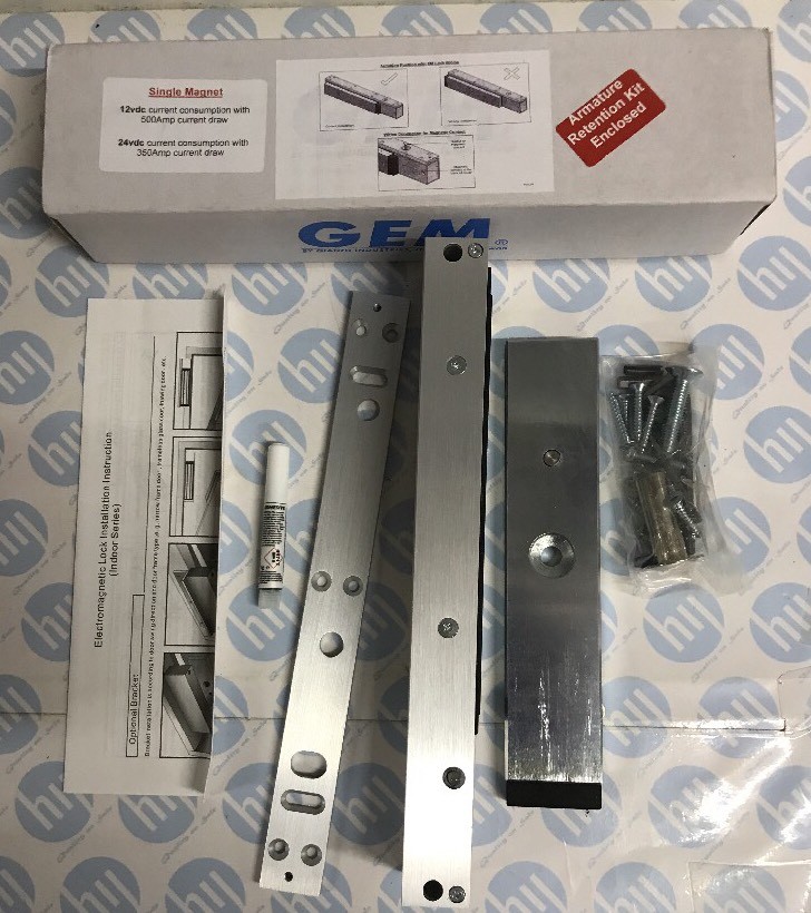 EM02DS Single slim maglock, monitored with door status monitoring | eBay UK