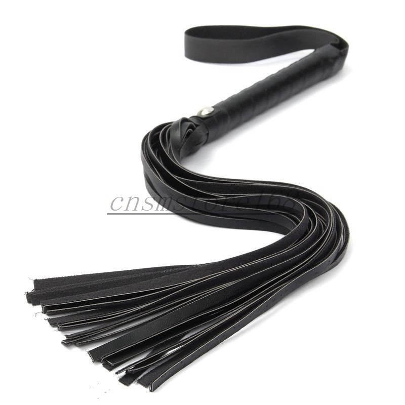 BDSM Faux Leather Flogger Whip Slapper Slap Slash Tassel Erotic Salve ...
