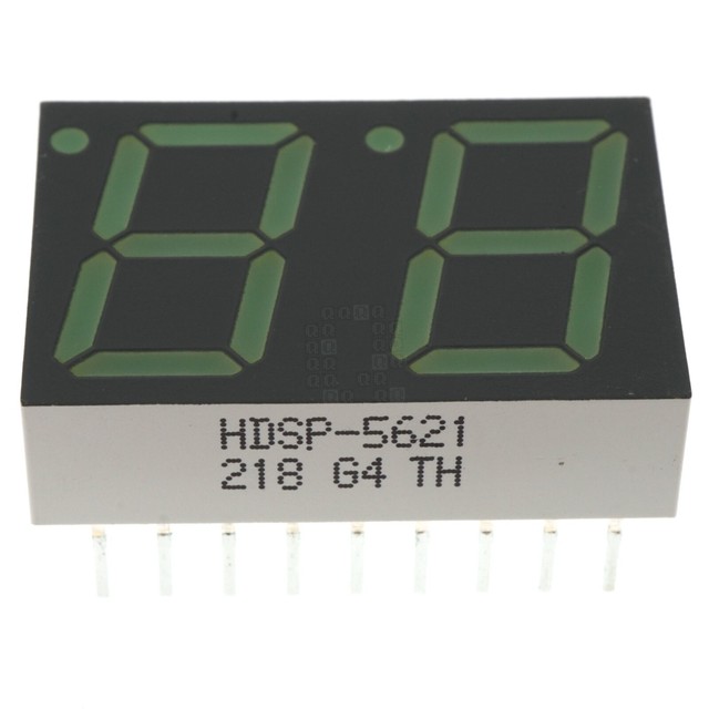 Broadcom HDSP-5621 0.56" Dual 7-Segment LED Display Green (571nm ...