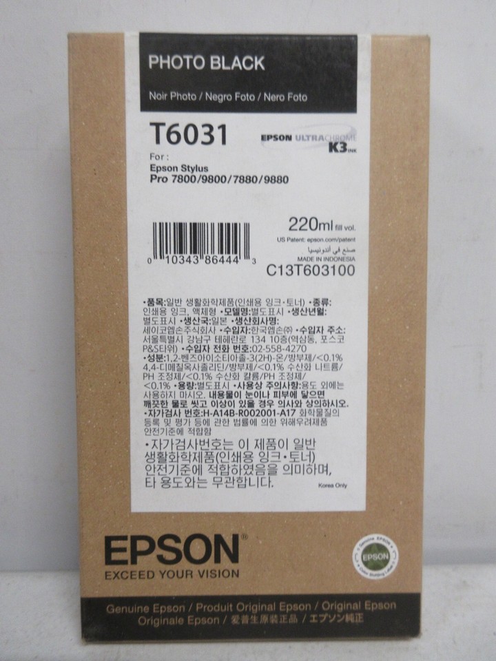 Epson Ink Cartridge T6031 T6032 T6033 T6034 T6035 T6036 T6037 T6039 ...
