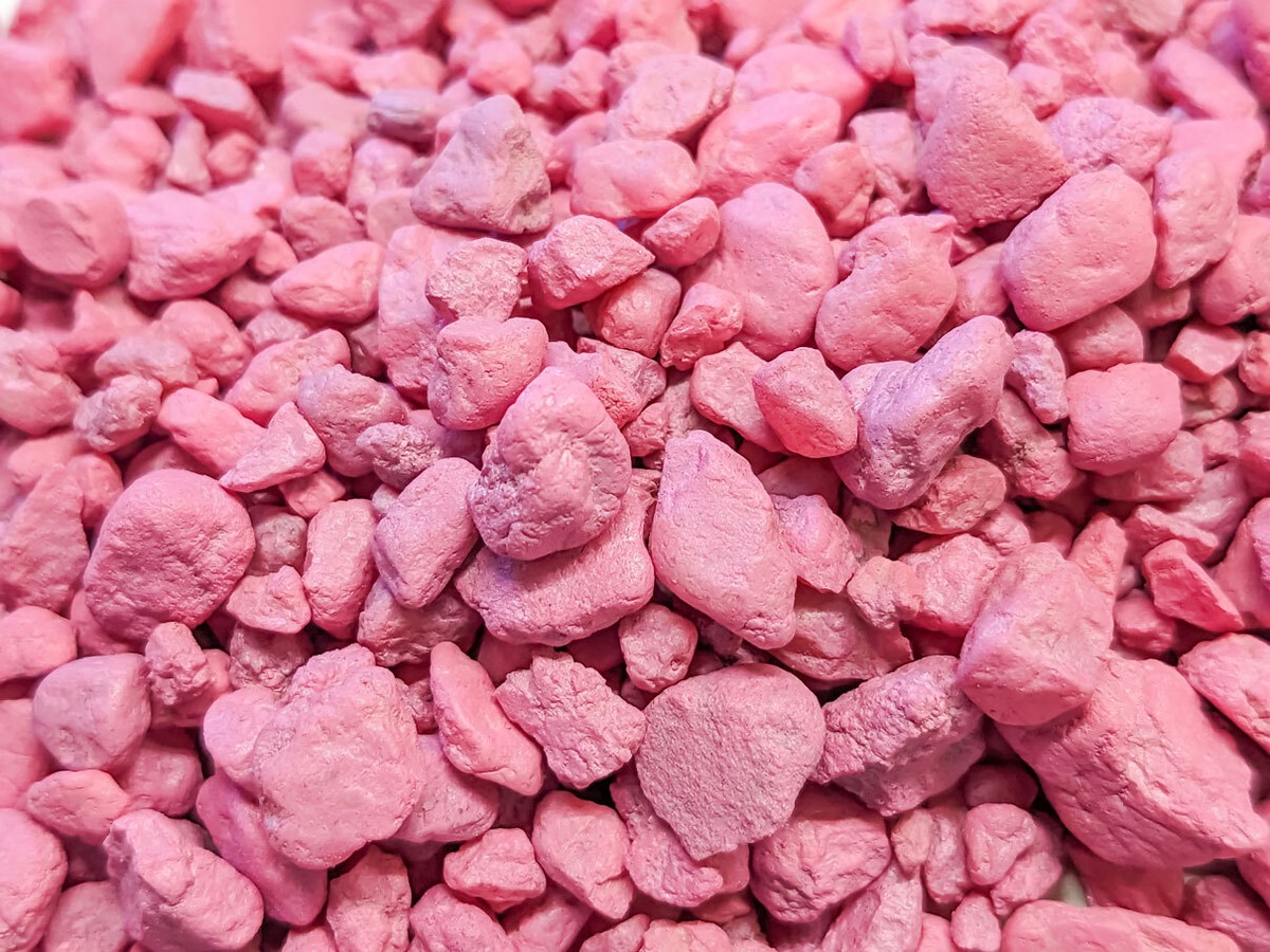 Pink Tank With Fish Gravel Marina Fish Tank Gravel 2kg Pink