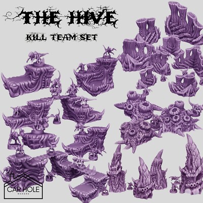 The Hive Kill Team Set - 3D Printed Alien Terrain for 28mm Sci-Fi Wargaming | eBay