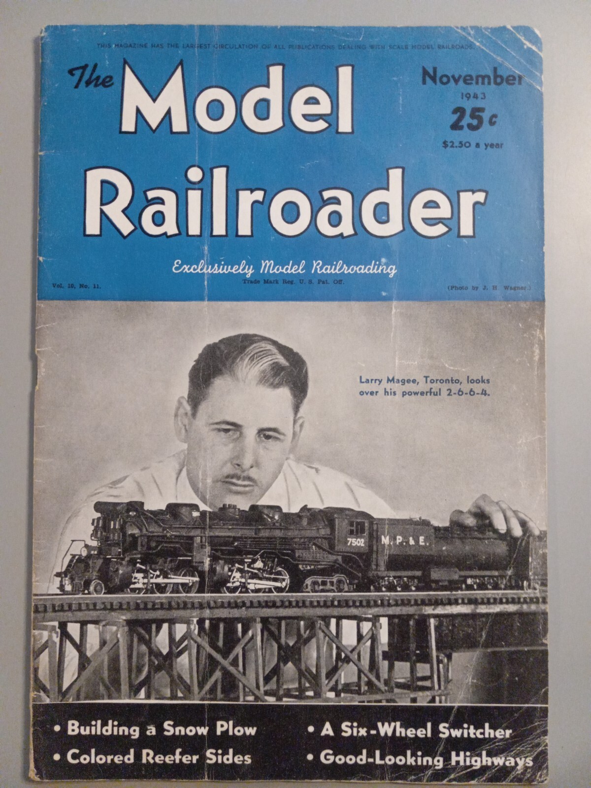 VINTAGE Model Railroader Magazine | November 1943 Great Condition for ...