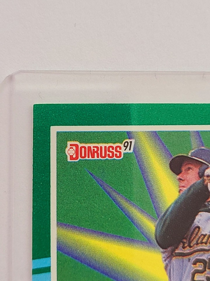 Printing Error Flaw 1991 DONRUSS MARK MCGWIRE #11 GRAND SLAMMERS ...