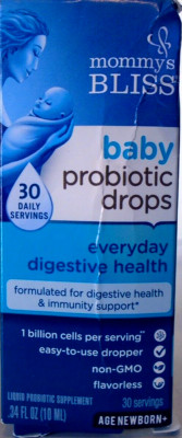 Mommy's Bliss Baby Probiotic Drops Everyday digestive health 0.34 fl oz ...