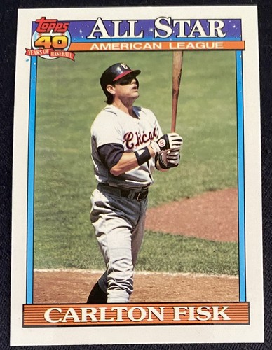 1991 Topps Tiffany Carlton Fisk AL All Star #392 | eBay