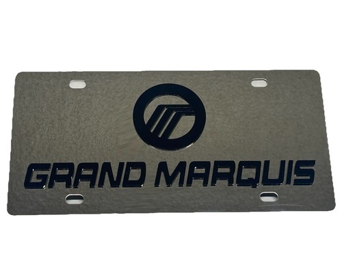 Mercury Grand Marquis emblem tag stainless steel vanity license plate ...