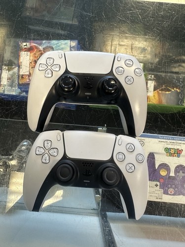 2x Sony PS5 DualSense Wireless Controllers – For Parts / Repair – White | eBay