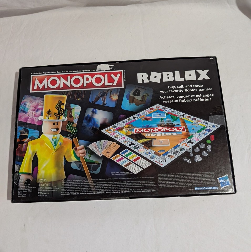 Monopoly Roblox 2022 Edition Board Game Bilingual Hasbro * Read | eBay