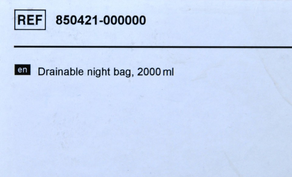 Teleflex-Conod Drainage Night Bags (850421) 2000ml, 120cm Tube, Lever ...