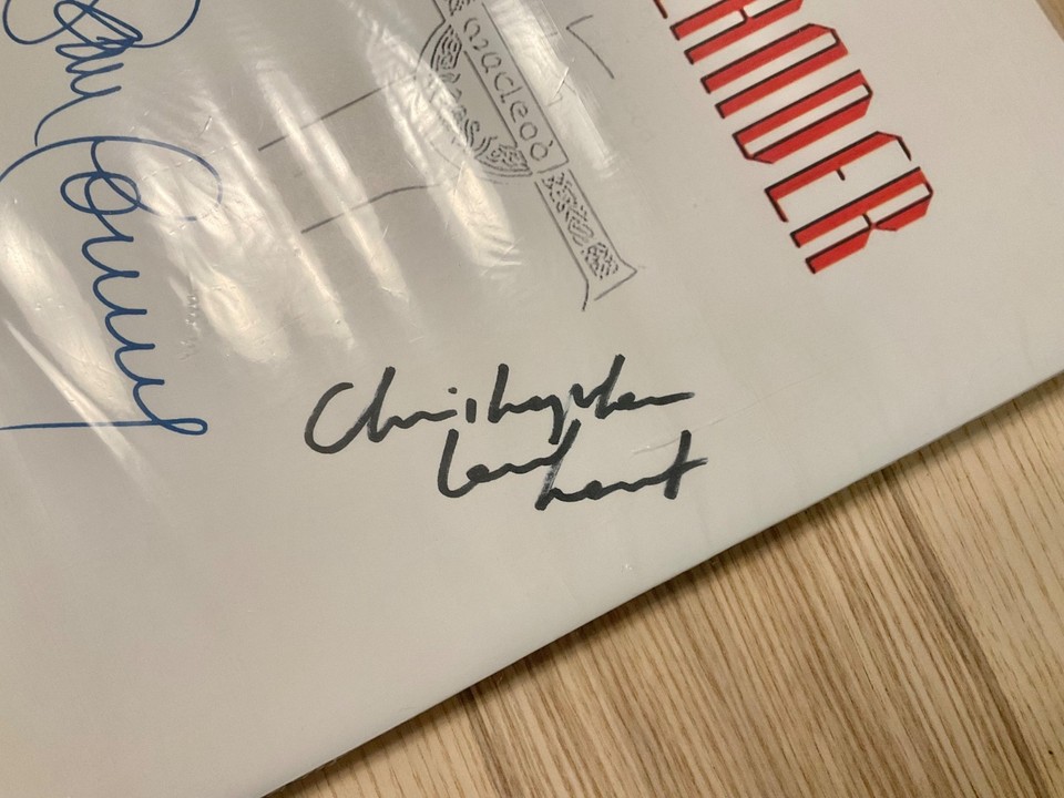 Highlander Signed Film Script Sean Connery Autograph Christopher ...