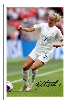 BETH MEAD Signed Autograph 6X4 PHOTO Gift Print ENGLAND EURO 2022 ...