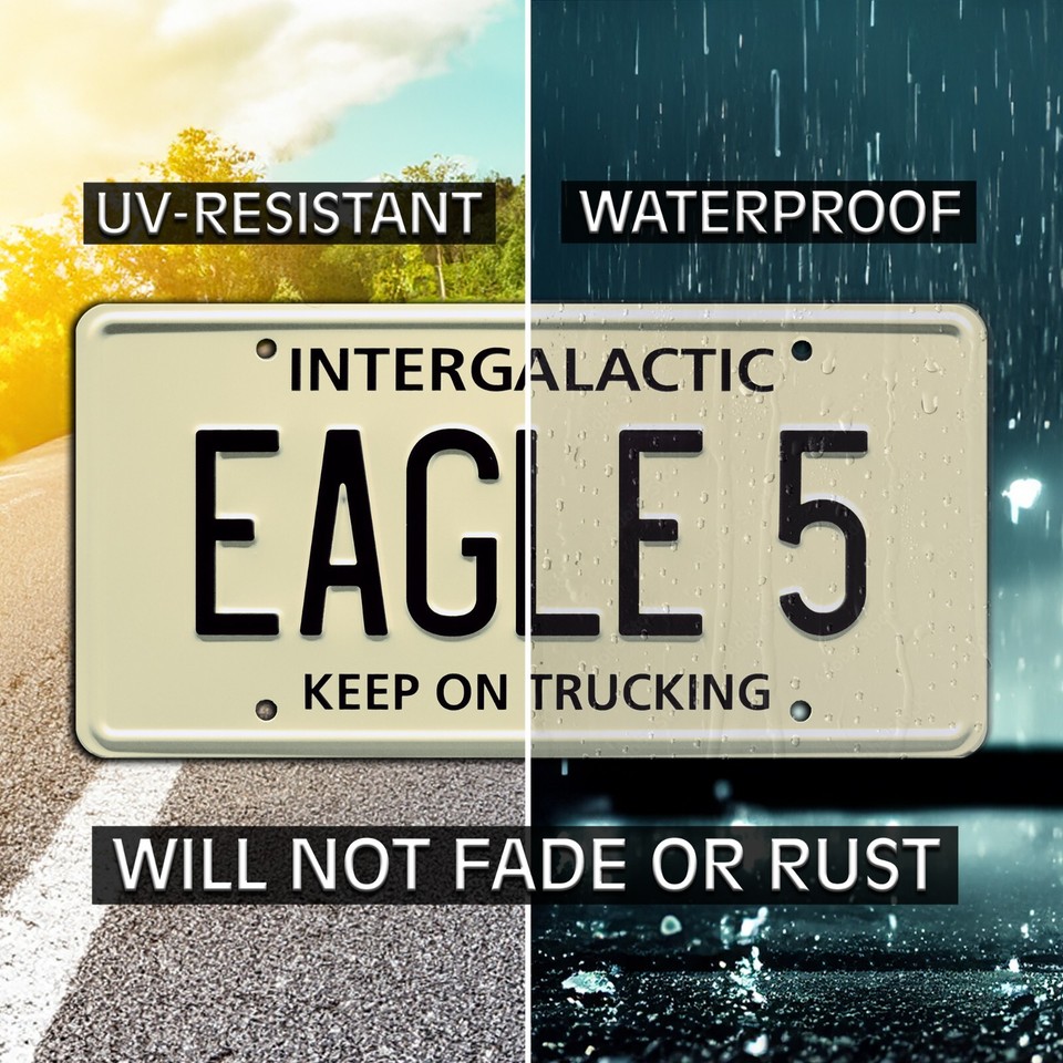 Spaceballs | Mel Brooks | Winnebago | EAGLE 5 | Metal Stamped Prop ...