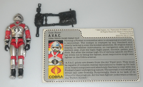 1986 Vintage G.I. GI Joe Lot 3.75 ARAH Cobra AVAC v1 w/ Uncut Card 100% ...