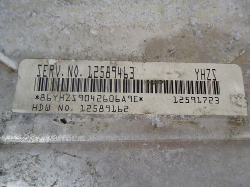 2005 CHEVY SILVERADO 1500 5.3L ENGINE COMPUTER 12589463 YHZS 12589162 ...