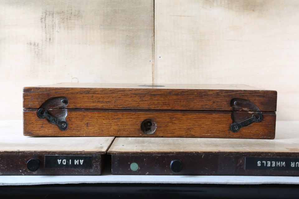 Antique English Oak Pistol Case Revolver Tranter Webley Adams Colt Eley ...